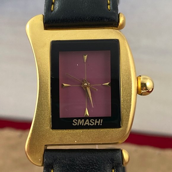 Smash Watch | Accessories | Vintage Smash Asymmetrical Gold Tone Watch ...